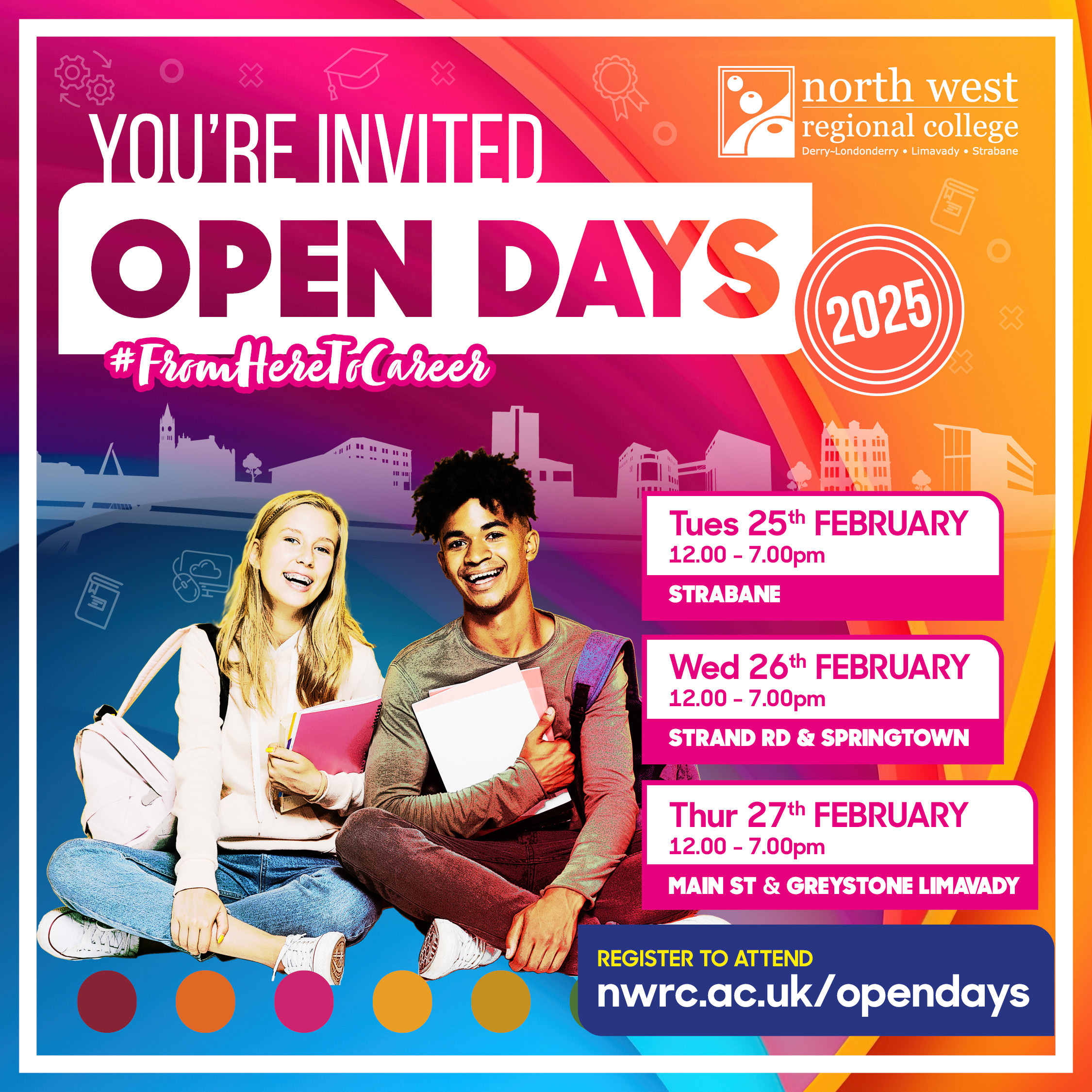 SAVE THE DATE - Open Days 2025 | North West Regional College