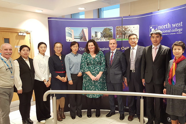 NWRC welcomes visitors from Dalian | North West Regional College