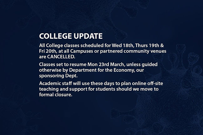 CLASSES CANCELLED AT NWRC | North West Regional College